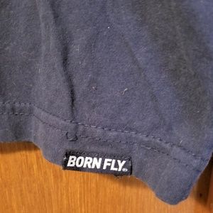 Born Fly | Shirts | Born Fly Tshirt Navy Blue Large Mens | Poshmark